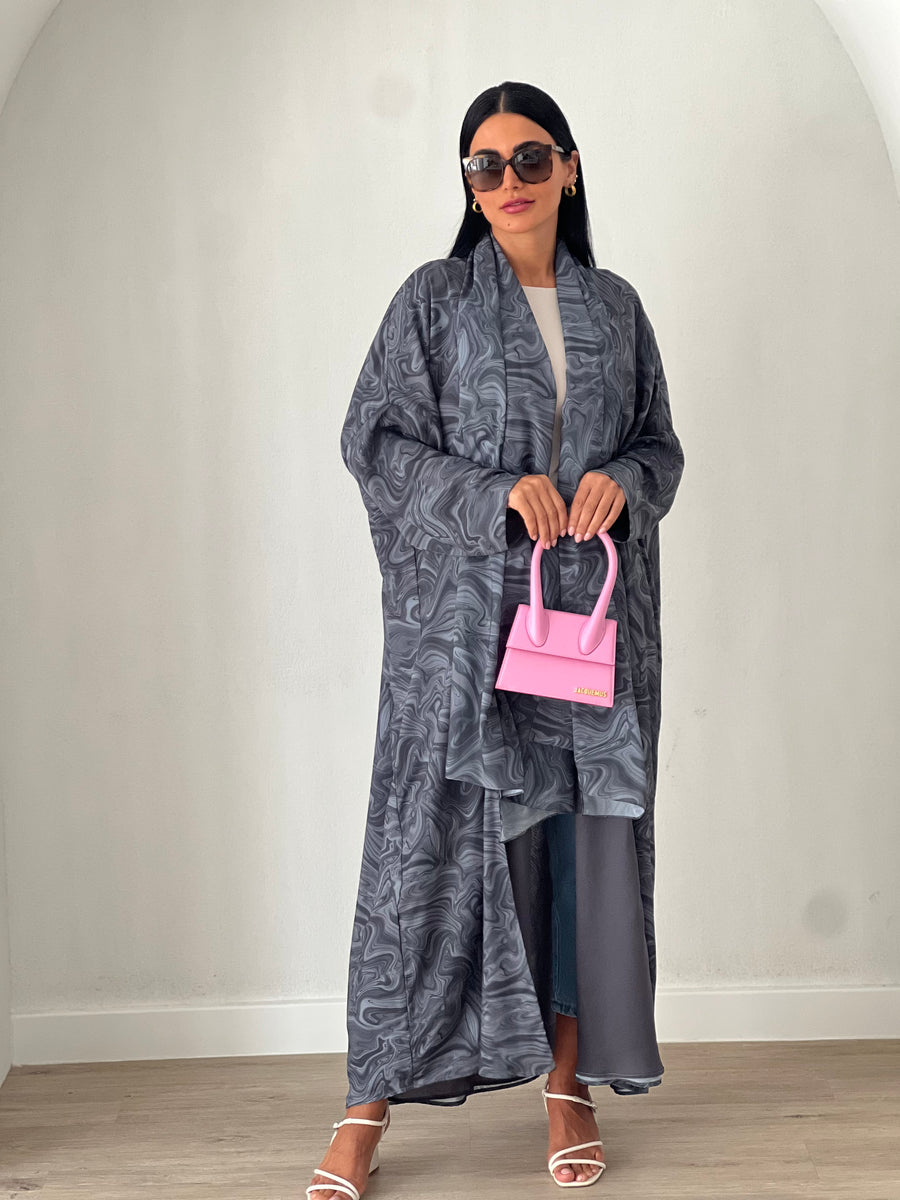 Marble Abaya Grey – Laha